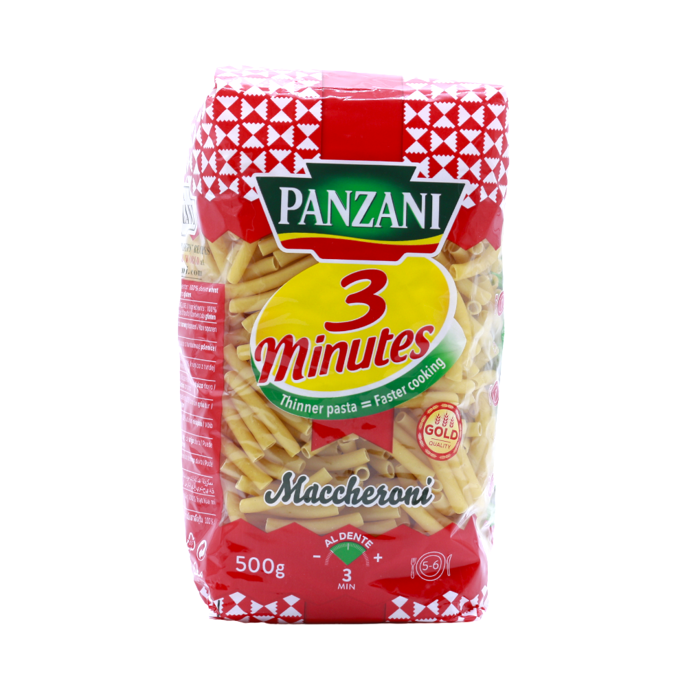 Maccheroni 3 minutes Panzani, 500g - Livraison Épicerie Francaise